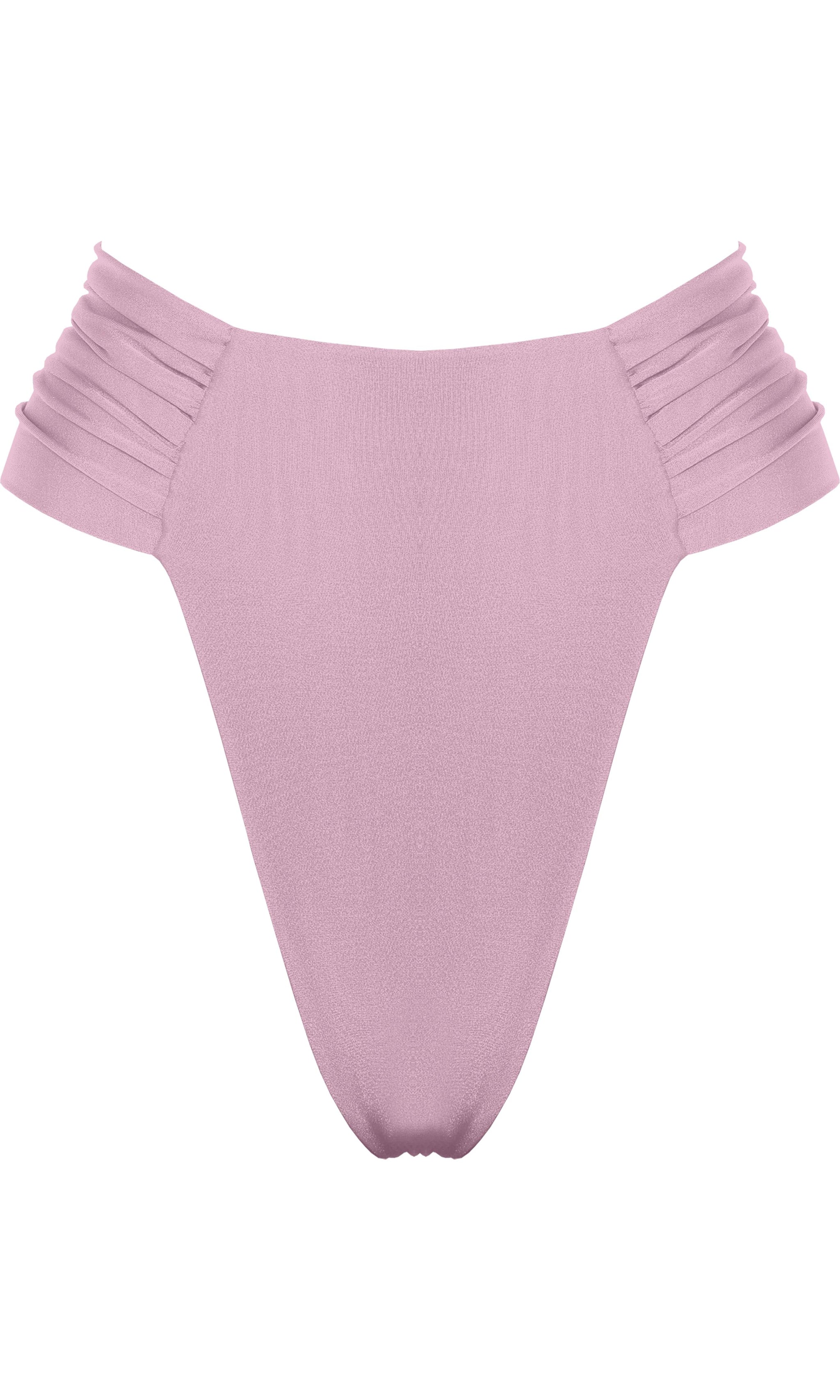 Clam High-Waisted Bikini Bottoms - Luxury Resort Wear & Designer Swimwear